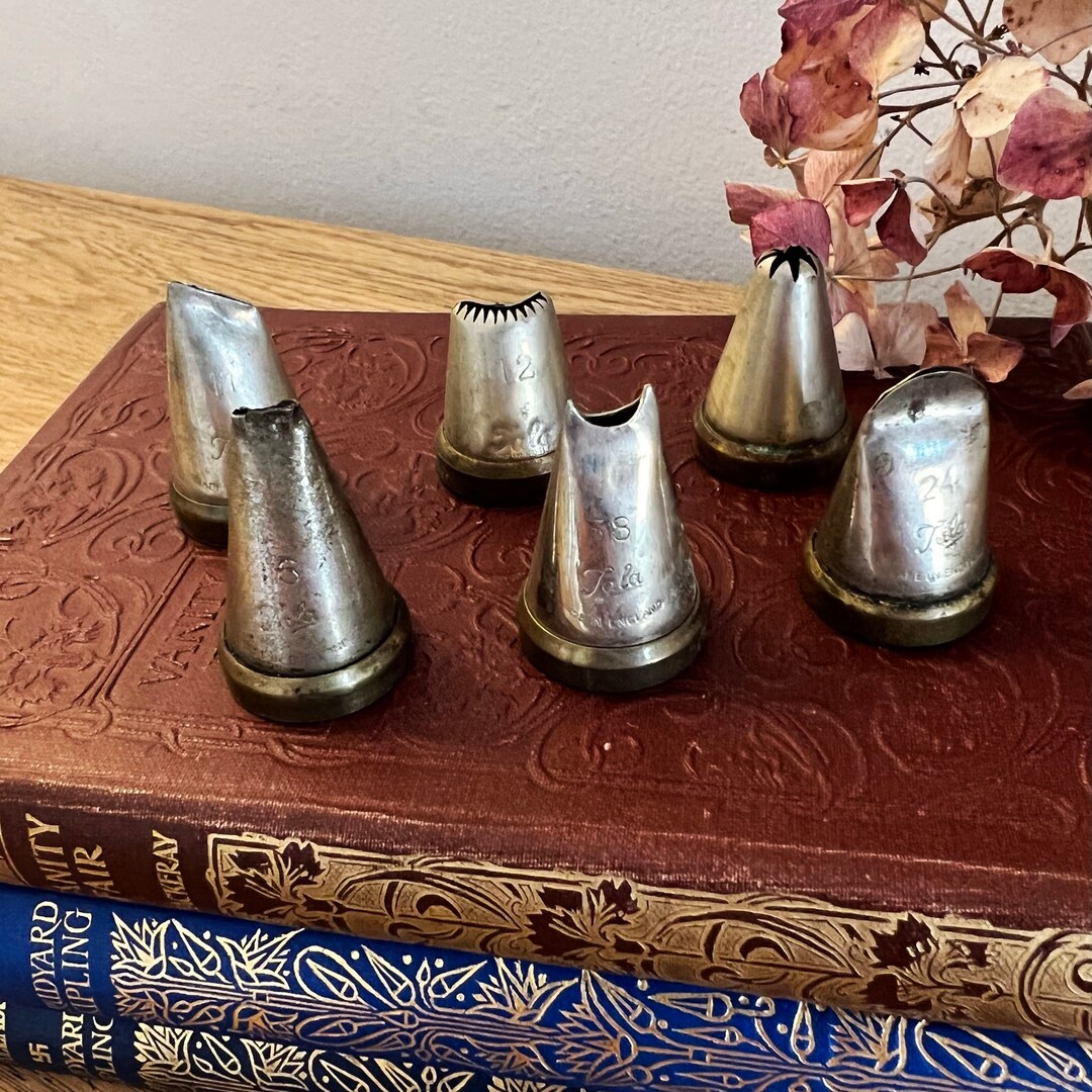 Set of 6 Vintage Tala Piping Nozzles, Vintage Bakeware, Vintage Home ...