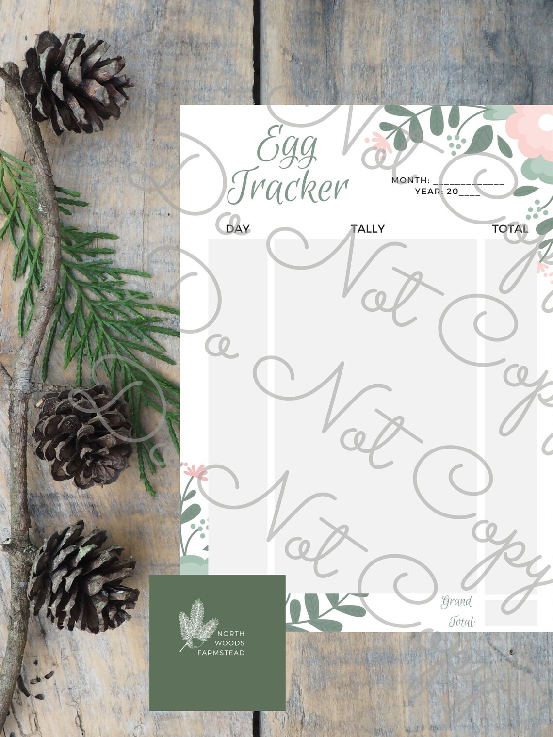 Laying Hens Egg Tracker | Digital Download | Homestead Binder ...