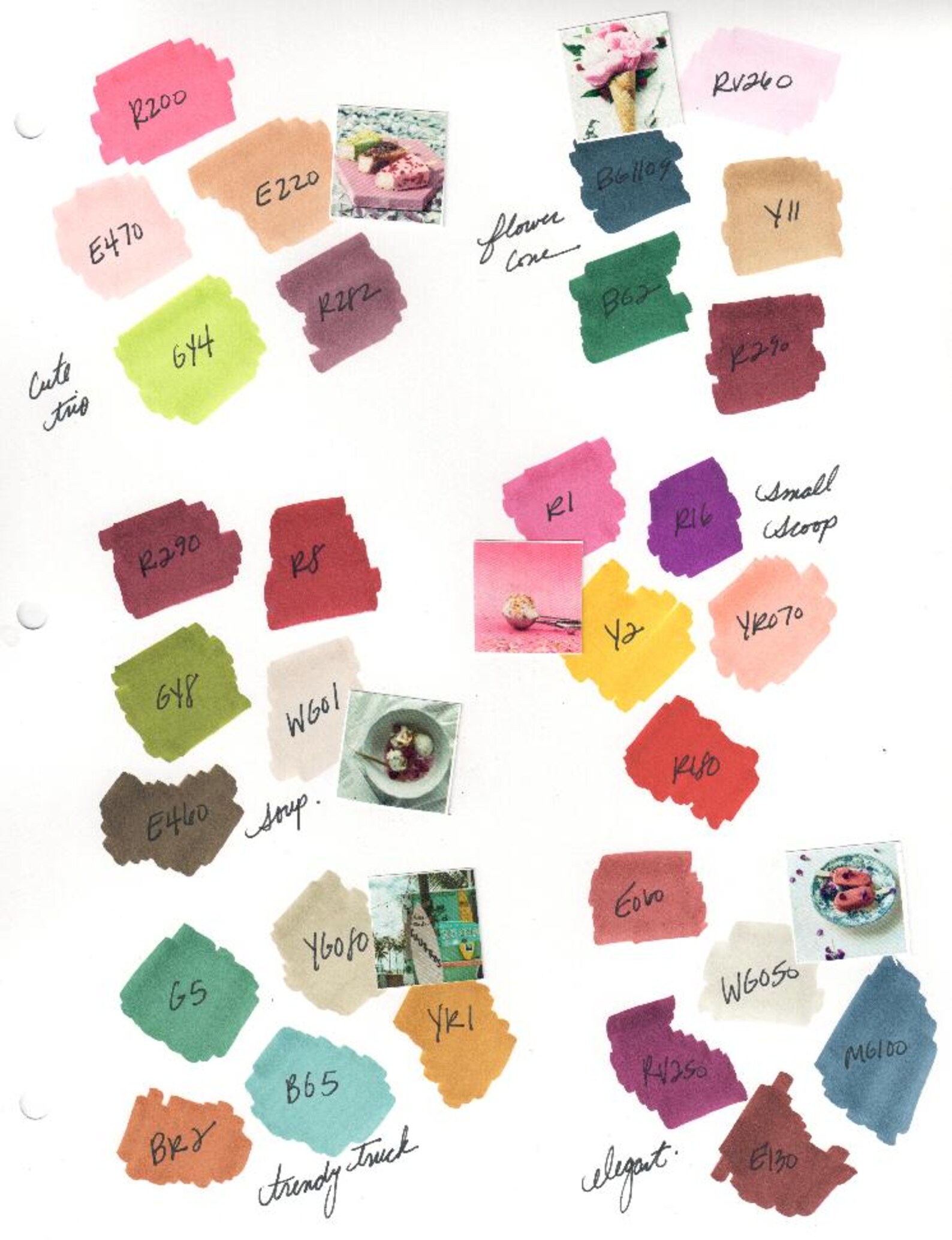 24 Ohuhu Color Palettes | Matched to Honolulu 320 Set | Instant PDF ...