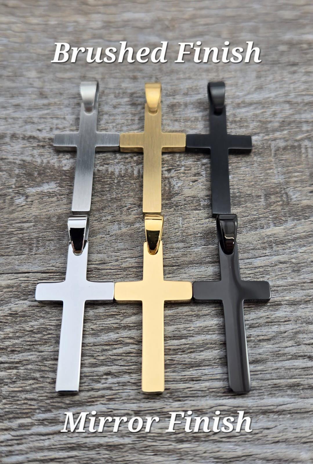 Boys Engraved Cross Rope Chain Necklace - Kids Cross Necklace - Custom ...