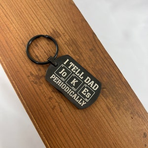 Gift for a Dad - Engraved Keychain for Dad - Custom Personalized ...