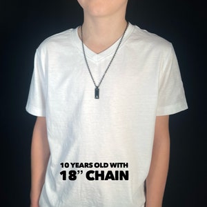 Custom Boys Initial Necklace - Engraved Necklace for Kids - Boys Name ...