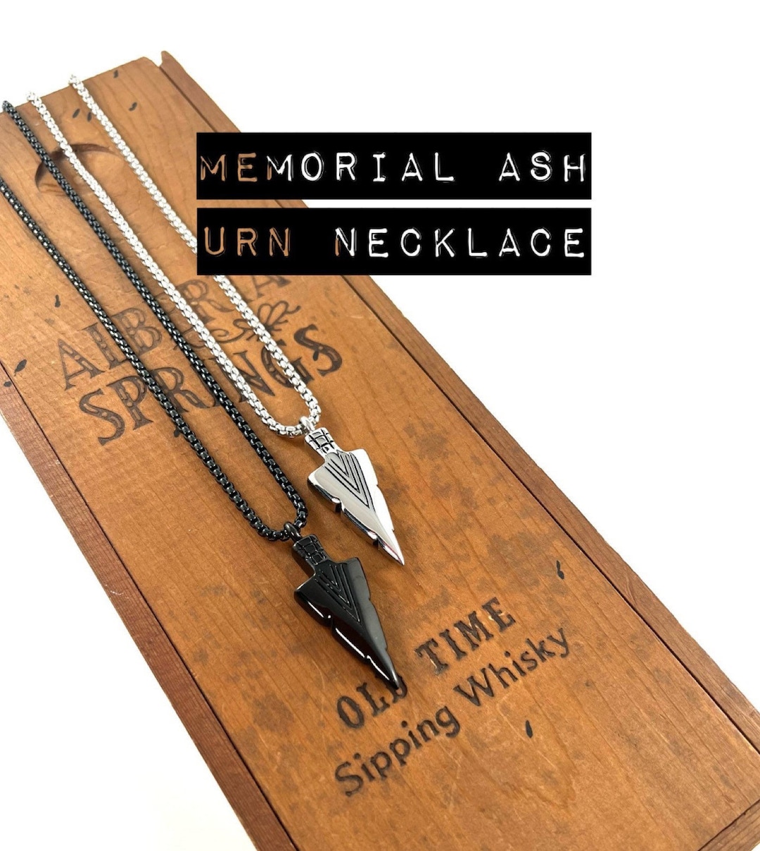 Personalized Cremation Urn Necklace - Custom Engraved Arrowhead Urn ...