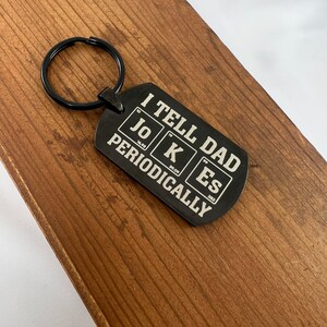 Gift for a Dad - Engraved Keychain for Dad - Custom Personalized ...
