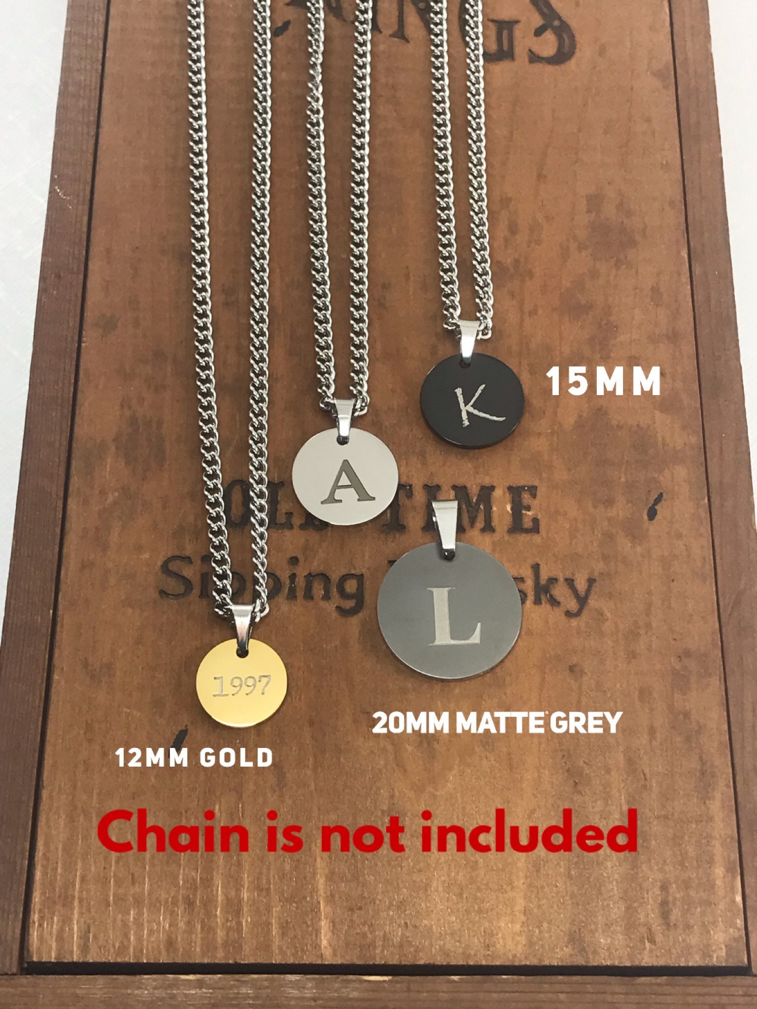 Custom Engraved Pendant Personalized Pendant Pendant Only - Etsy.de