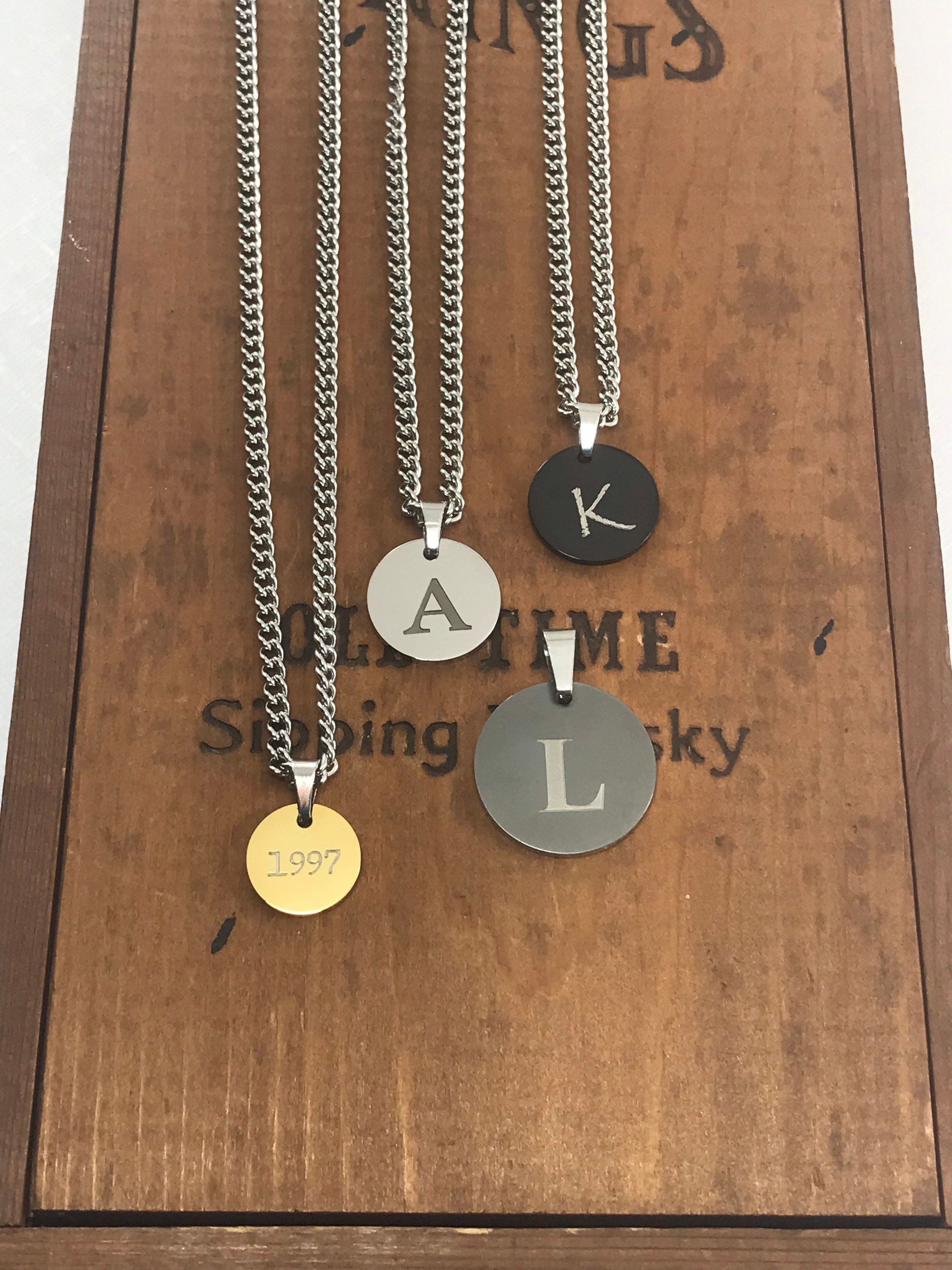 Custom Engraved Pendant Personalized Pendant Pendant Only - Etsy.de