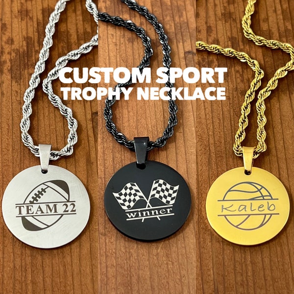 Custom Trophy Necklace - Etsy