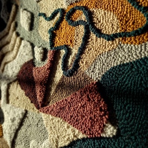 Extra Large Abstract Rug Wall Hanging, Oversized Colorful Textile ...