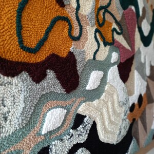 Extra Large Eclectic Wall Hanging, Oversized Colorful Textile Artwork ...