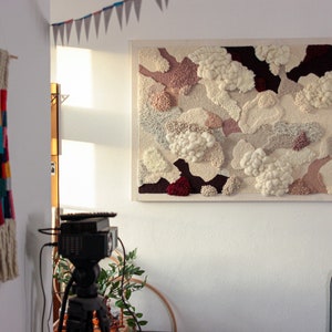 COTTON - Extra Large Modern Fiber Wall Art, Textile Wall Art in Neutral ...
