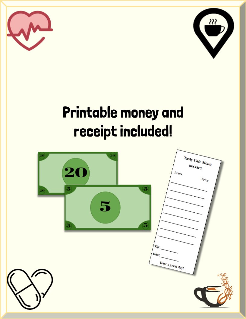 PRINTABLE ROLEPLAY RESOURCE Cafe and Doctor Roleplay - Etsy Australia