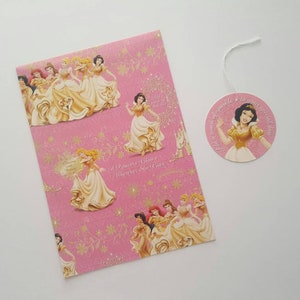 Disney Princess gift wrap with tag 50x70cmSnow White | Etsy