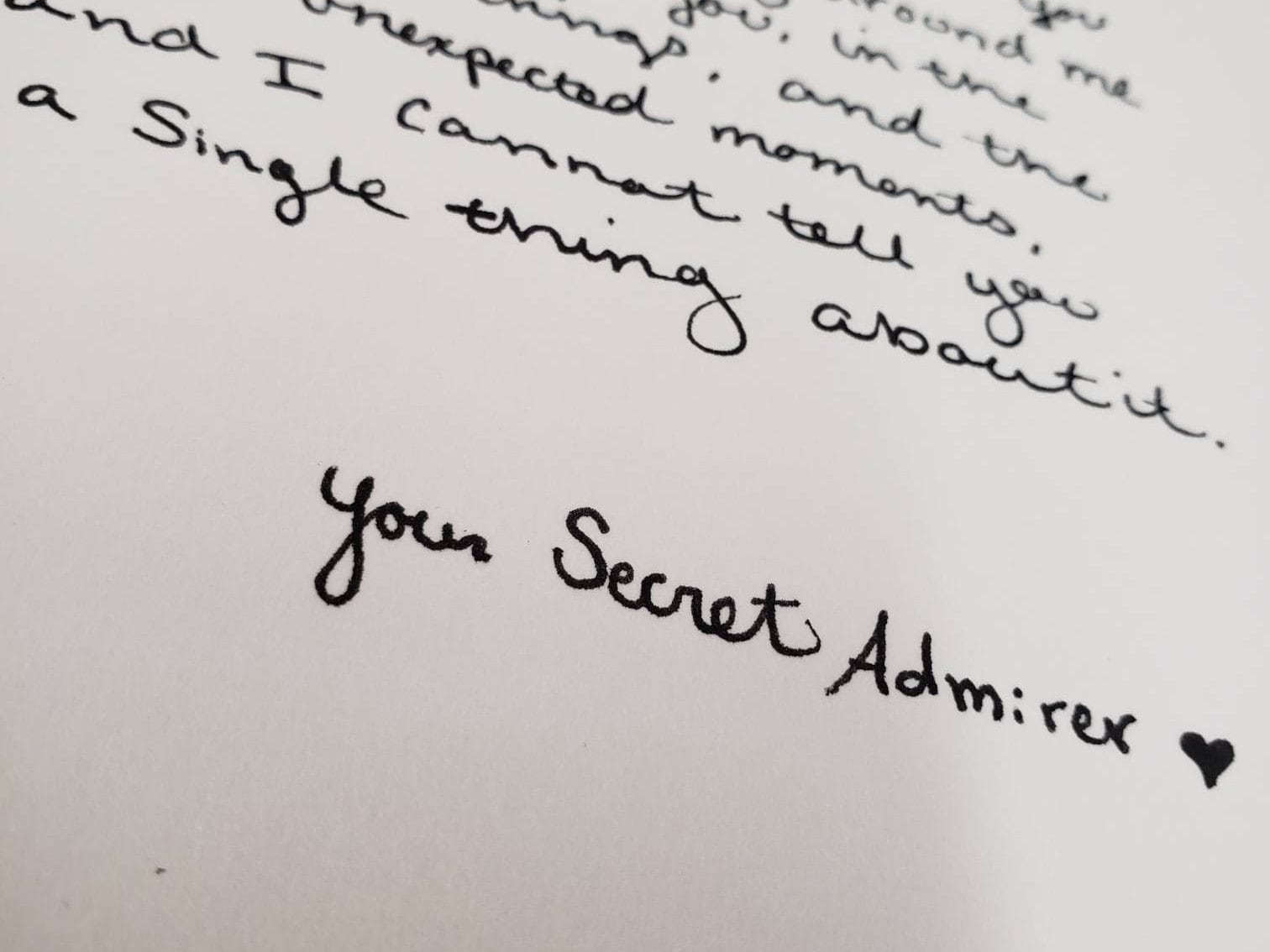 Anonymous Love Mail From Secret Admirer, Lover, Confession, Joke, Gag ...