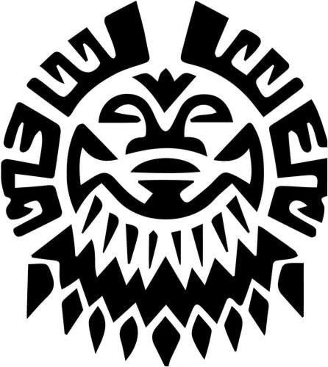 Mayan Mask Vinyl Decal Sticker Bumper Car Truck Window - Etsy