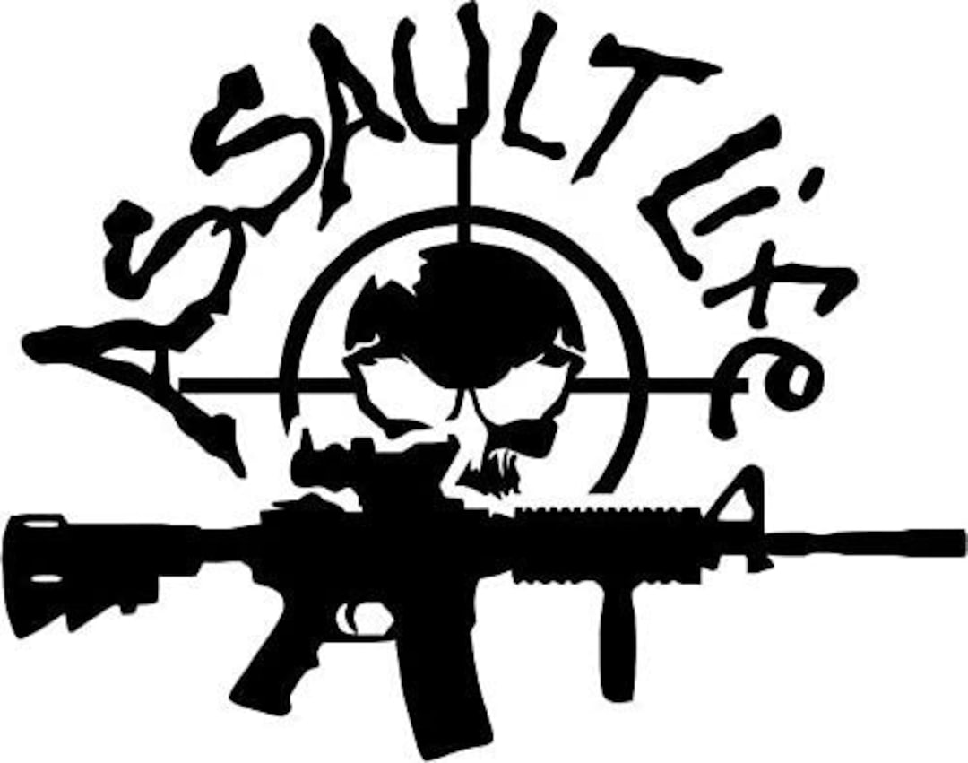 Assault Life Skull Gun Vinyl Decal Sticker Bumper Car Truck Window - Etsy