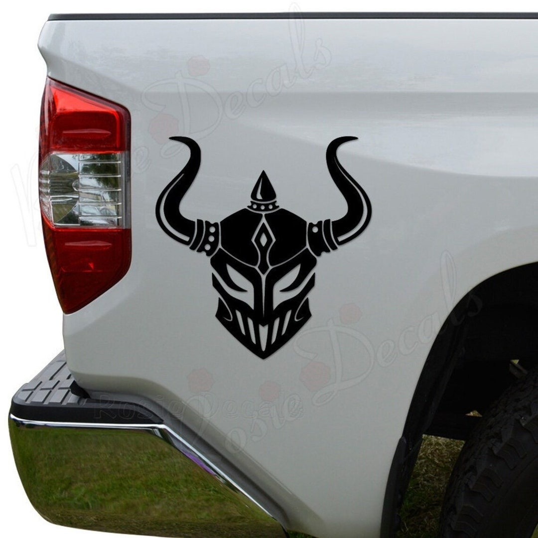Warrior Helmet Skull Norse Viking Die Cut Vinyl Decal Sticker for Car ...