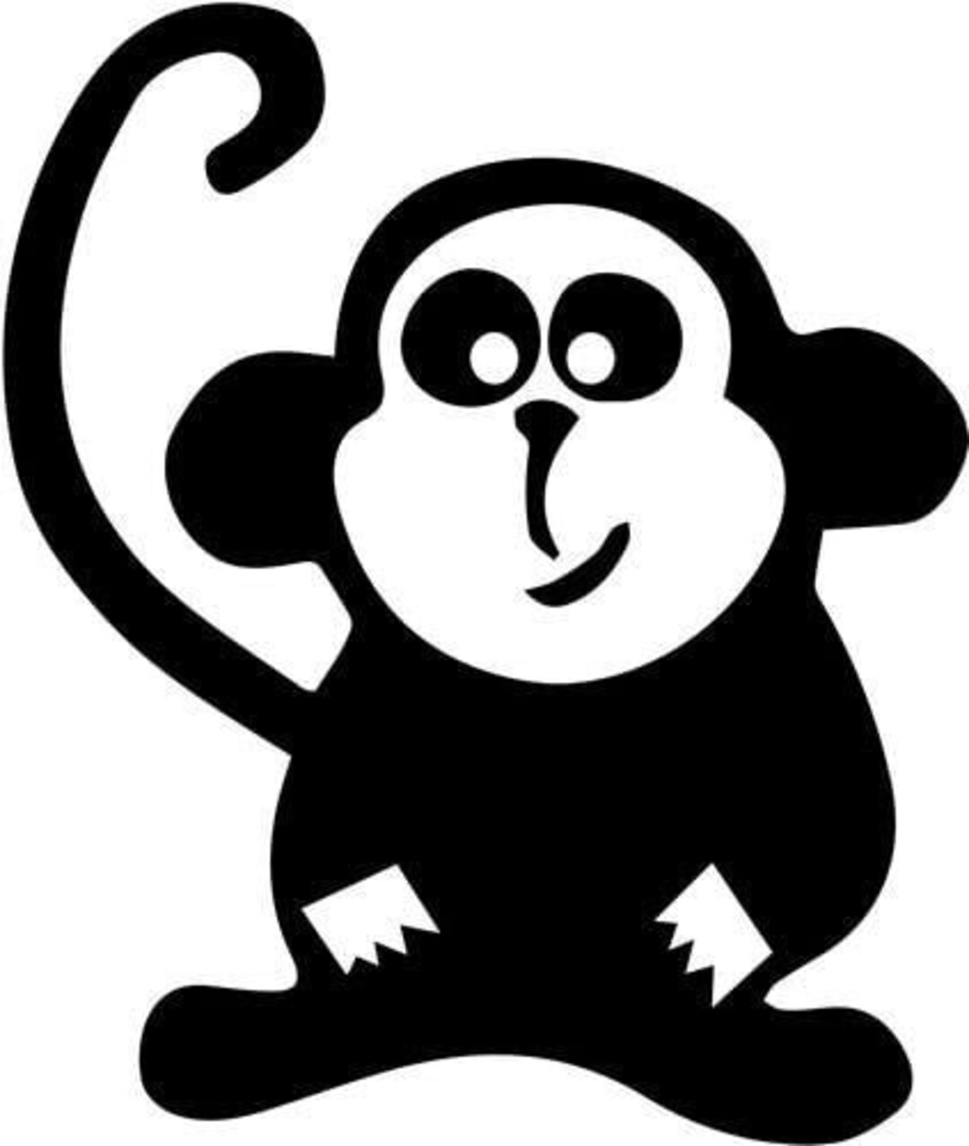 Chimpy Monkey Vinyl Decal Sticker Bumper Car Truck Window - Etsy