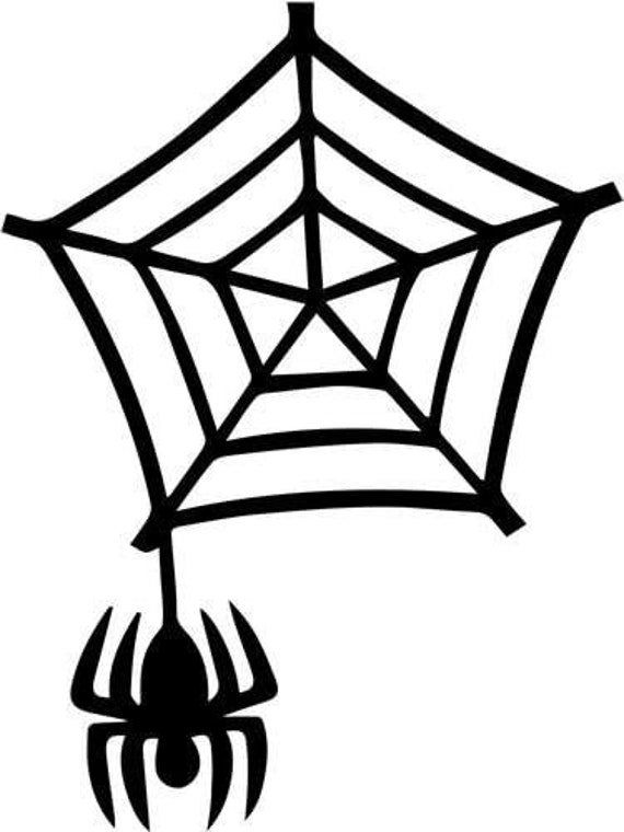 Spider Web Vinyl Decal Sticker Bumper Car Truck Window - Etsy