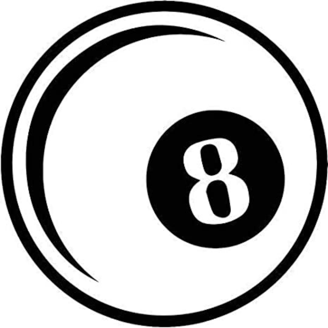 8 Ball Pool Billiard Vinyl Decal Sticker Bumper Car Truck Window - Etsy