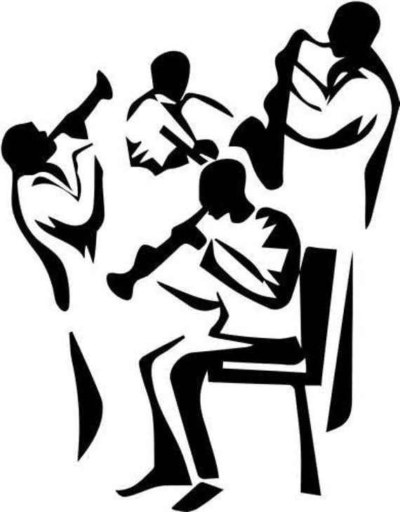 Jazz Band Vinyl Decal Sticker Bumper Car Truck Window - Etsy