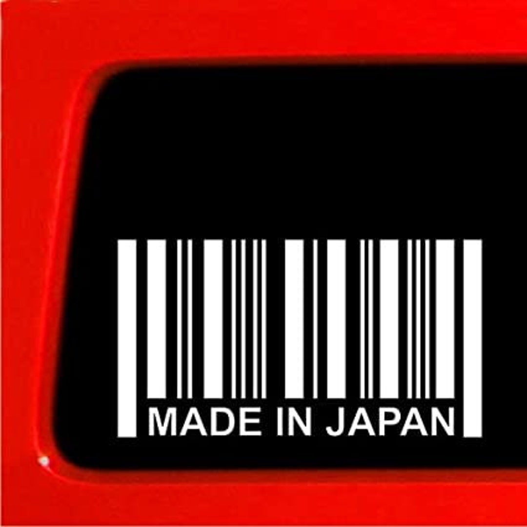 Made in Japan Barcode Bumper Sticker Decal for Car, Truck, Window ...