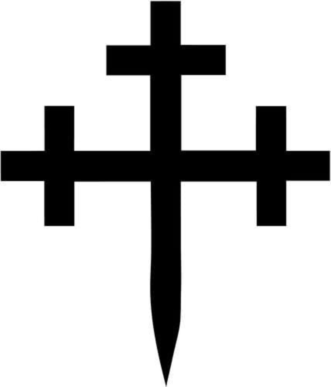 Cross Crosslet Fitchy Christian Vinyl Decal Sticker Bumper Car Truck ...