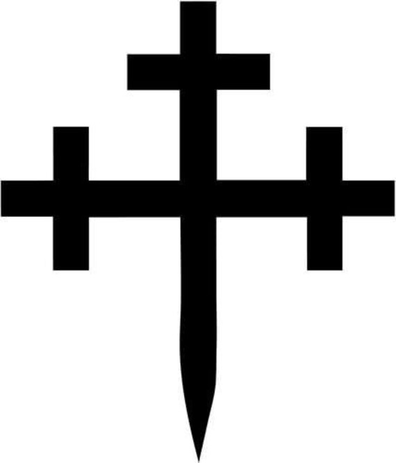 Cross Crosslet Fitchy Christian Vinyl Decal Sticker Bumper Car | Etsy