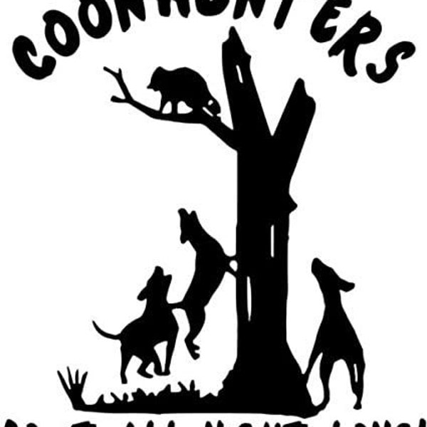 Coon Hunting Svg - Etsy