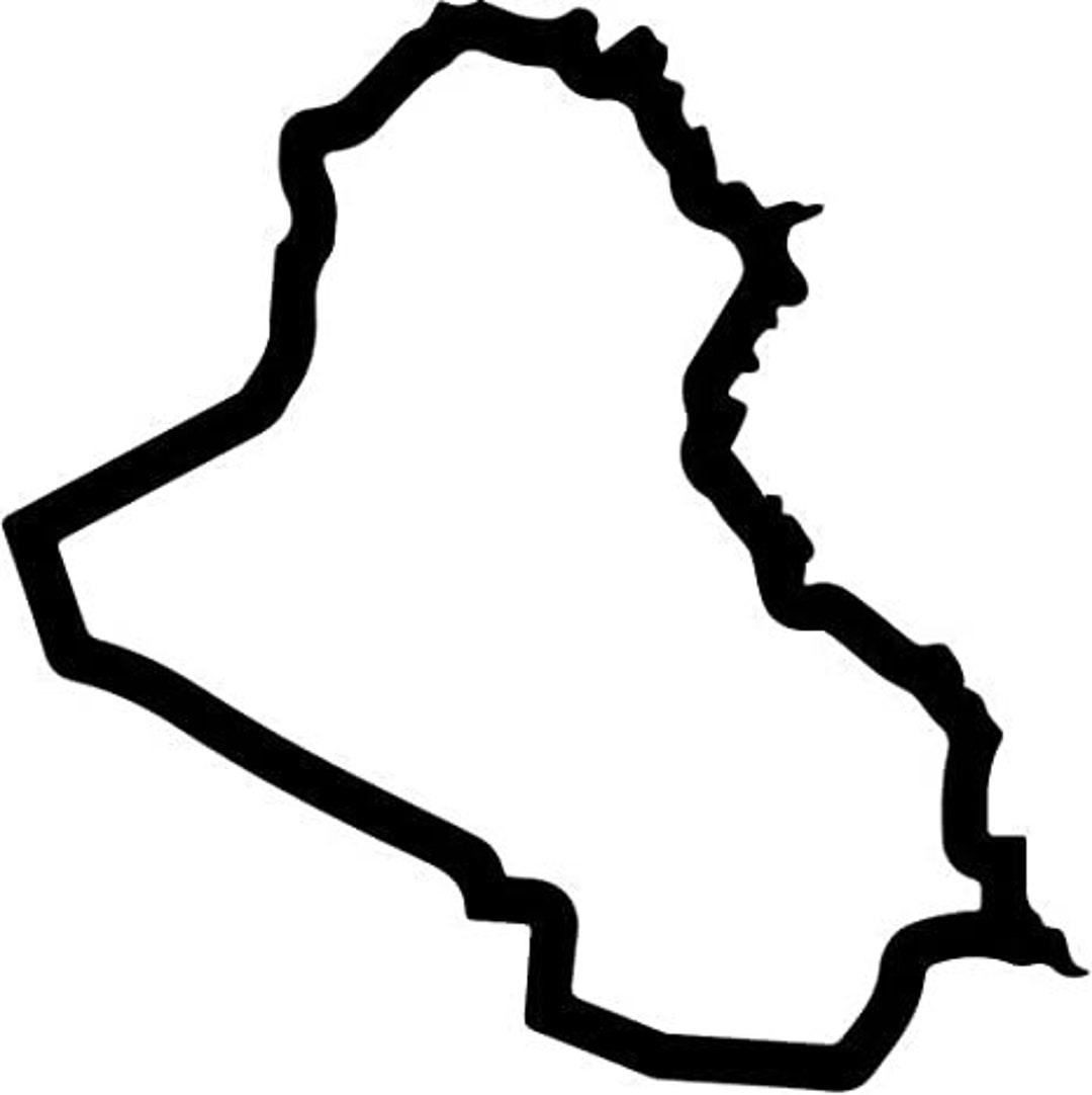 Iraq Country Map Vinyl Decal Sticker Bumper Car Truck Window - Etsy