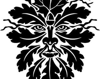 Green Man Sticker - Etsy