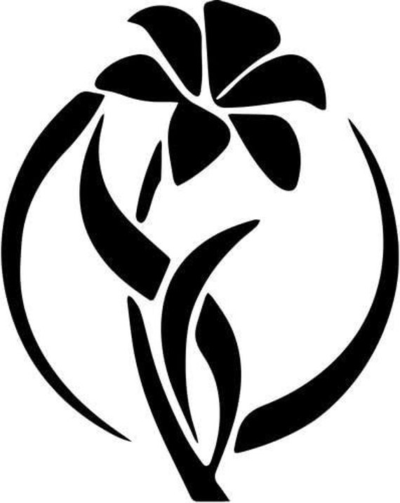 Lily Flower Vinyl Decal Sticker Bumper Car Truck Window - Etsy