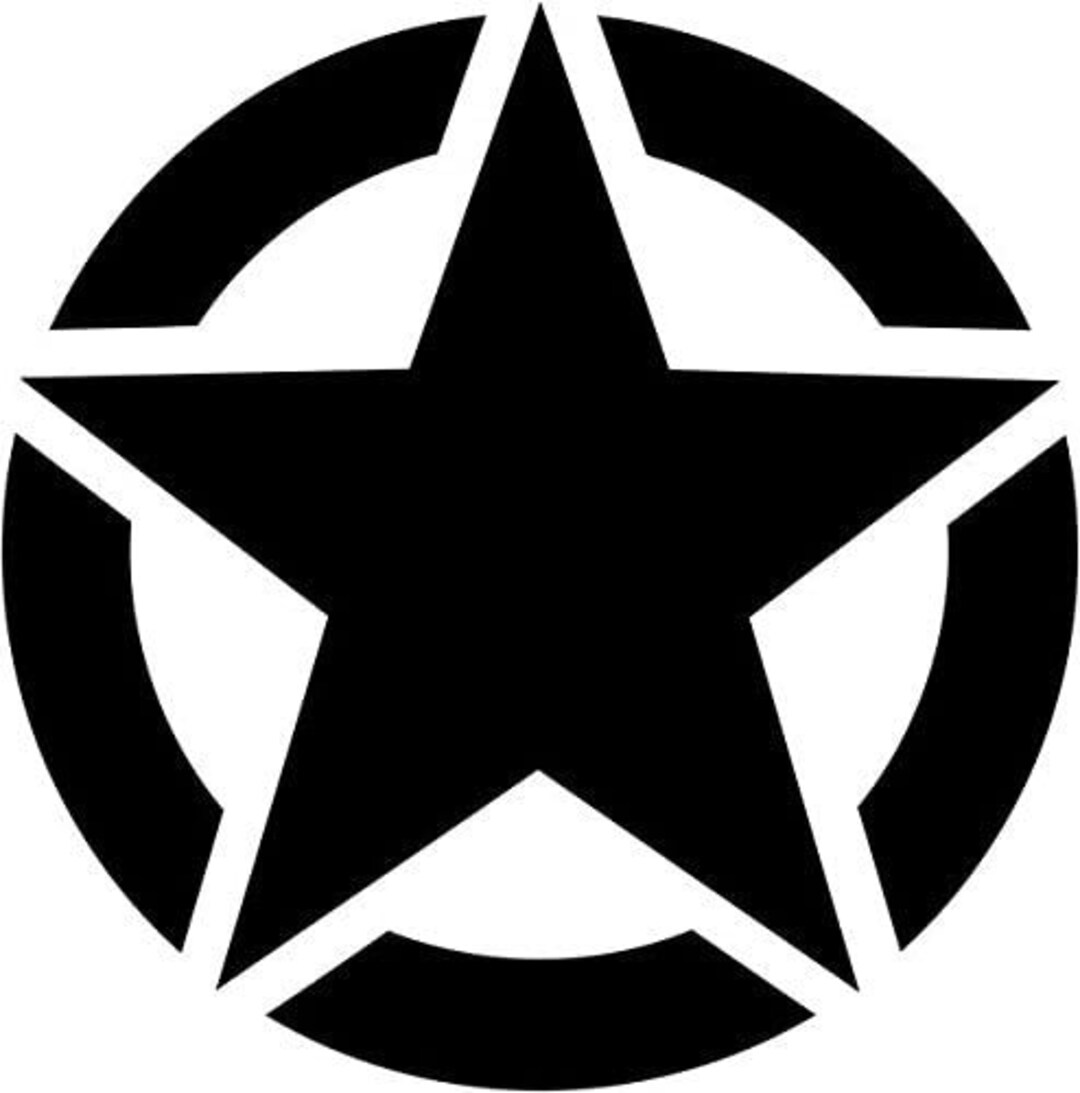 Military Star WW2 Vinyl Decal Sticker Bumper Car Truck Window - Etsy