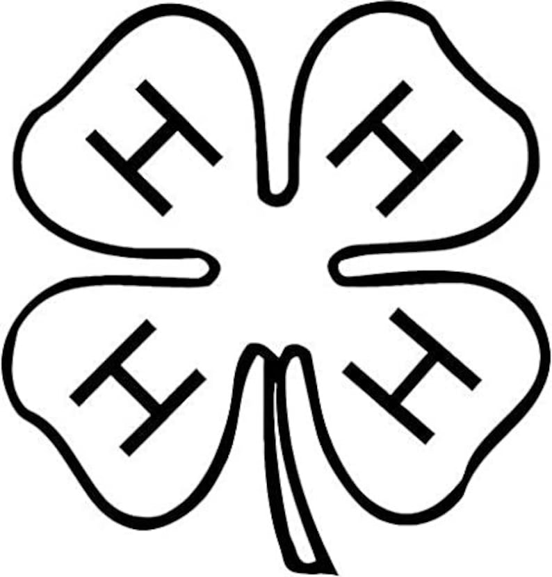 4-H Clover Kids Vinyl Decal Sticker Bumper Car Truck Window - Etsy