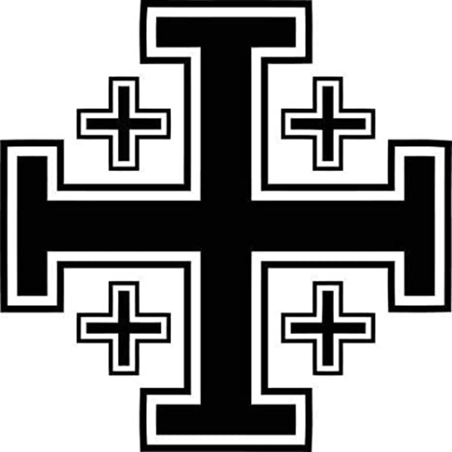 Jerusalem Cross Vinyl Decal Sticker Bumper Car Truck Window - Etsy