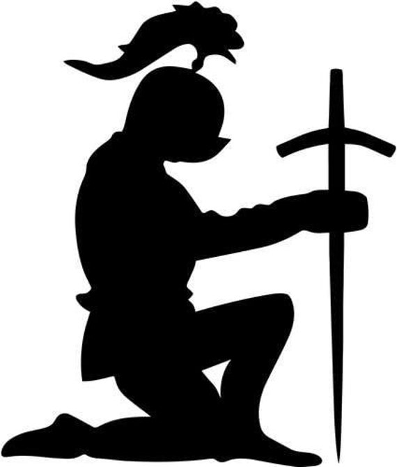 Knight Kneeling Praying Vinyl Decal Sticker Bumper Car Truck - Etsy