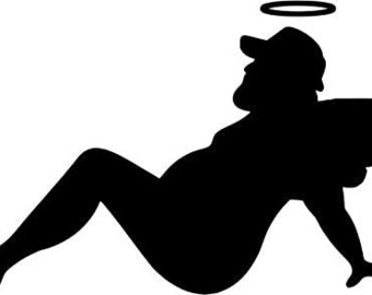 Naked Fat Man Sticker - Etsy