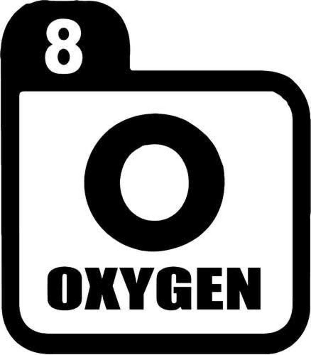 Oxygen Molecule Vinyl Decal Sticker Bumper Car Truck Window - Etsy