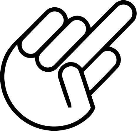 Shocker Middle Finger JDM Vinyl Decal Sticker - Etsy UK