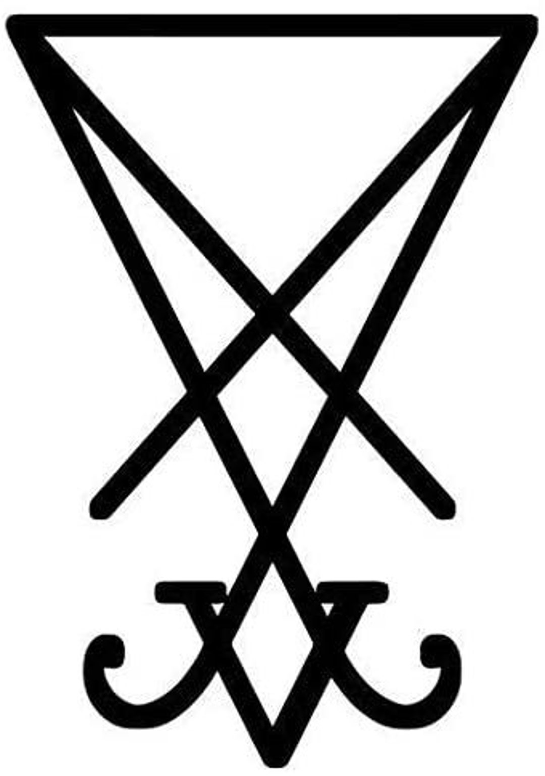 Made in USA Lucifer Sigil Sticker Graphic Auto, Wall, Laptop, Cell ...