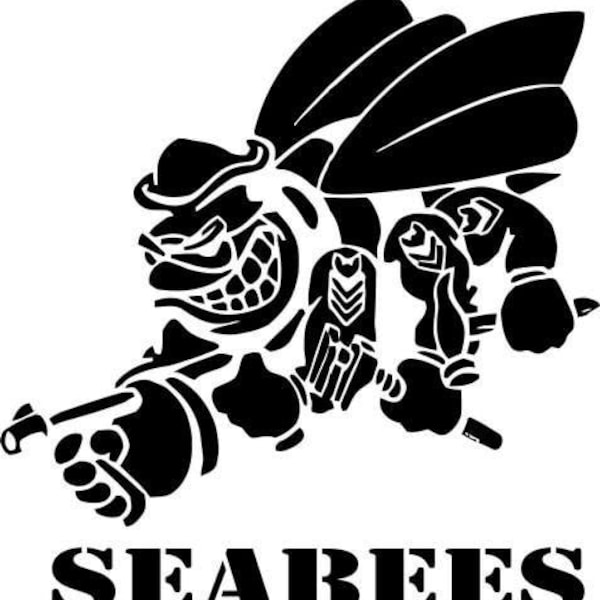 Navy Seabees Window Decal - Etsy