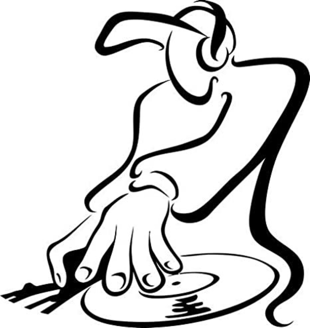 Dj Turntable Vinyl Decal Sticker Bumper Car Truck Window - Etsy