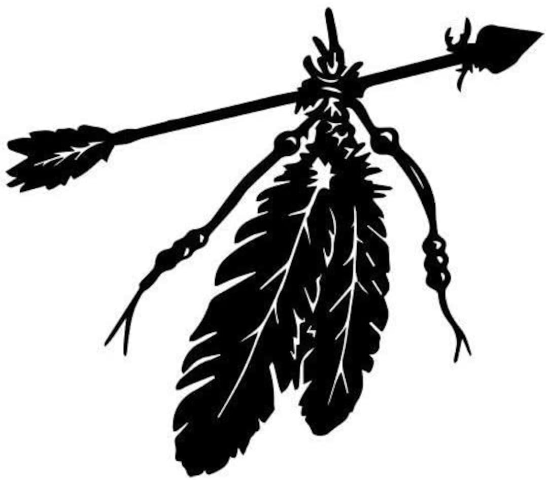 Native American Indian Feathers Decal Sticker, Decal Sticker Vinyl Car ...