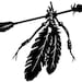 Native American Indian Feathers Decal Sticker, Decal Sticker Vinyl Car ...