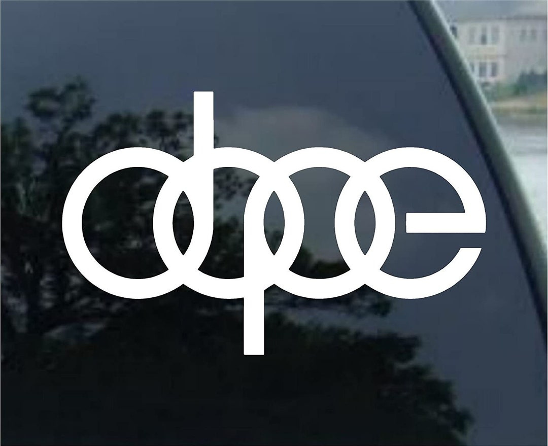 Dope Sticker Vinyl Decal Window Car JDM Euro Drift Illest Stance A4 S4 ...