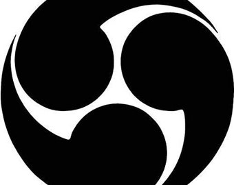 Japanese Shinto Tomoe Car Window Vinyl Decal Sticker - Etsy