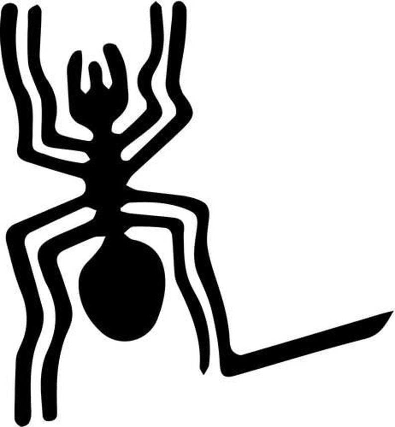 Peru Nazca Lines Spider Vinyl Decal Sticker Bumper Car Truck Window ...