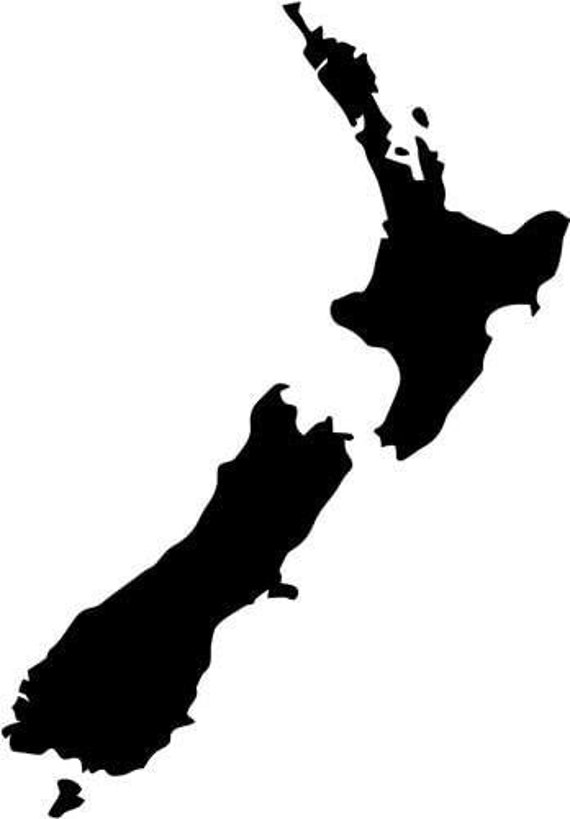 New Zealand Country Map Vinyl Decal Sticker Bumper Car Truck - Etsy