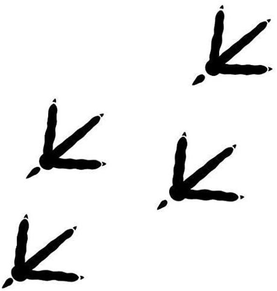 Turkey Prints Tracks Animal Decal Sticker Vinyl Car Home | Etsy