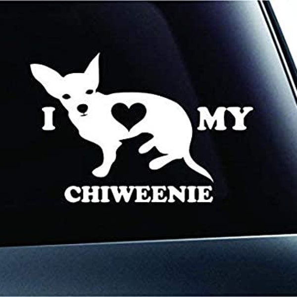 Chiweenie Decal - Etsy