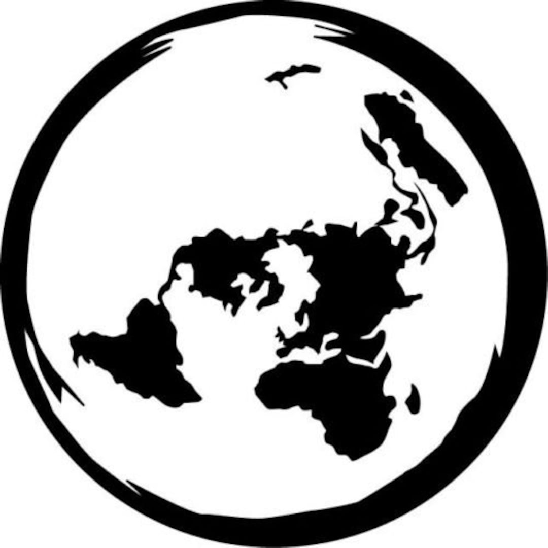 Flat Earth Map Vinyl Decal Sticker Bumper Car Truck Window - Etsy